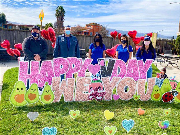 Parade of Hearts with the Community Service Commitee - Roeslein